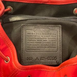Coach | Bags | Coach Red Backpack | Poshmark